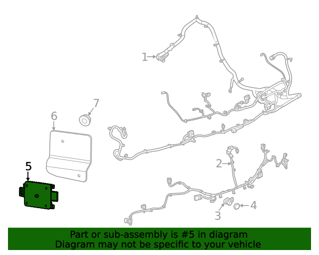2020-2023 GM Passenger Side Obstacle Detection Control Module 84883511 ...