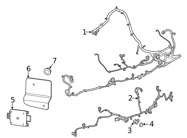 2020-2023 GM Passenger Side Obstacle Detection Control Module 84883511 ...