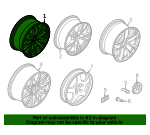 Genuine BMW 36-11-8-090-013 | 22" Style 742M Double Spoke Light Alloy ...