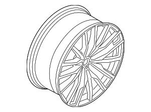 Genuine BMW 36-11-8-090-013 | 22" Style 742M Double Spoke Light Alloy ...