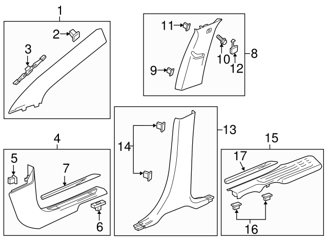 84340760 GM Lower Center Pillar Trim | GM Parts Store