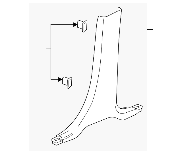 2018-2020 Buick Enclave Lower Center Pillar Trim 84340760 ...