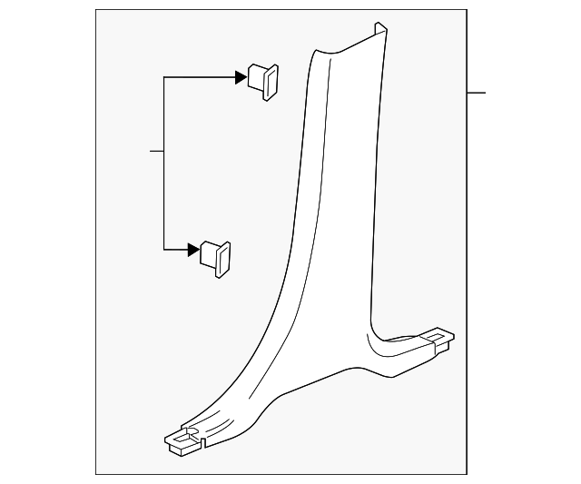 84425900 - Lower Center Pillar Trim 2022-2024 Buick Enclave | Big 3 ...
