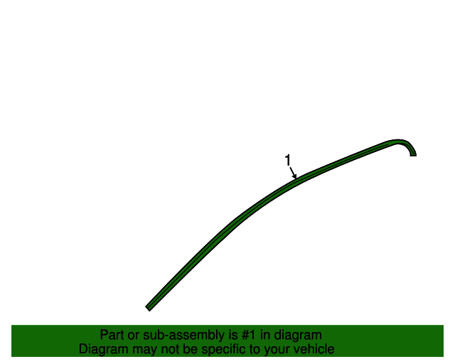 2017-2023 Ram Roof Molding - Driver's Side (LH) 68289845AC | TascaParts.com