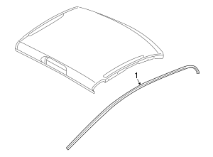 2017-2019 Ram Roof Molding - Passenger Side (RH) 68289844AC ...