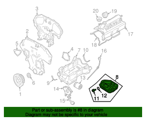 2003-2008 Infiniti Oil Pan 11110-AL810 | Genuine Infiniti Parts