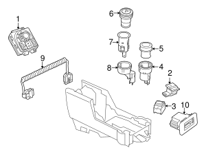 2010-2016 Land Rover LR4 Lighter Retainer LR014321 | Express Land Rover ...