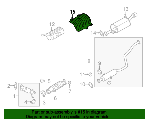 28795-1M000 - Exhaust Heat Shield 2010-2013 Kia | Kia.Parts Store