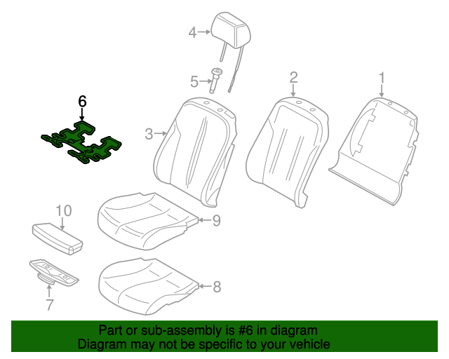 2012-2020 BMW Spring support, basic 52-10-7-321-955 | AutoNationParts.com