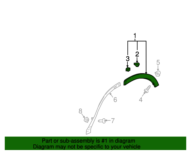 74453-TLA-A01 - Wheel Opening Molding 2017-2022 Honda CR-V | Honda ...