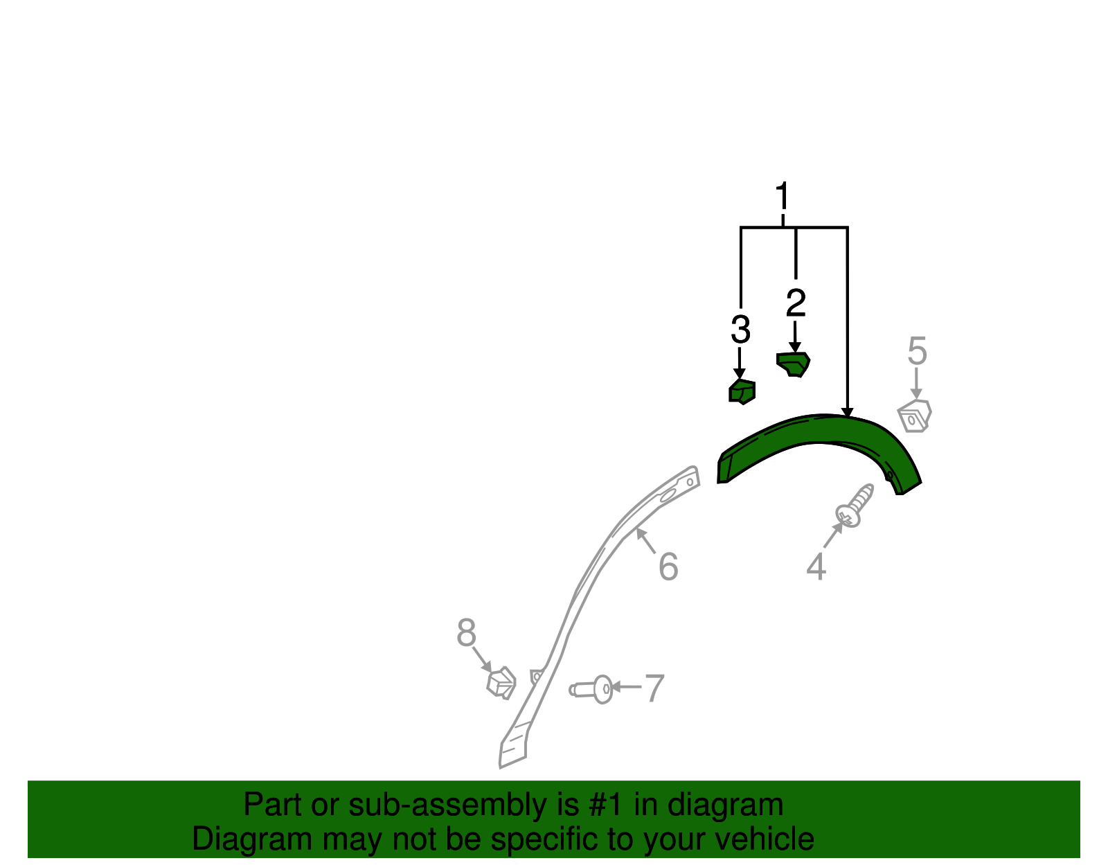 74413-TLA-A01 - 2017-2022 Honda CR-V - Protector R Rear Wheel Arch ...