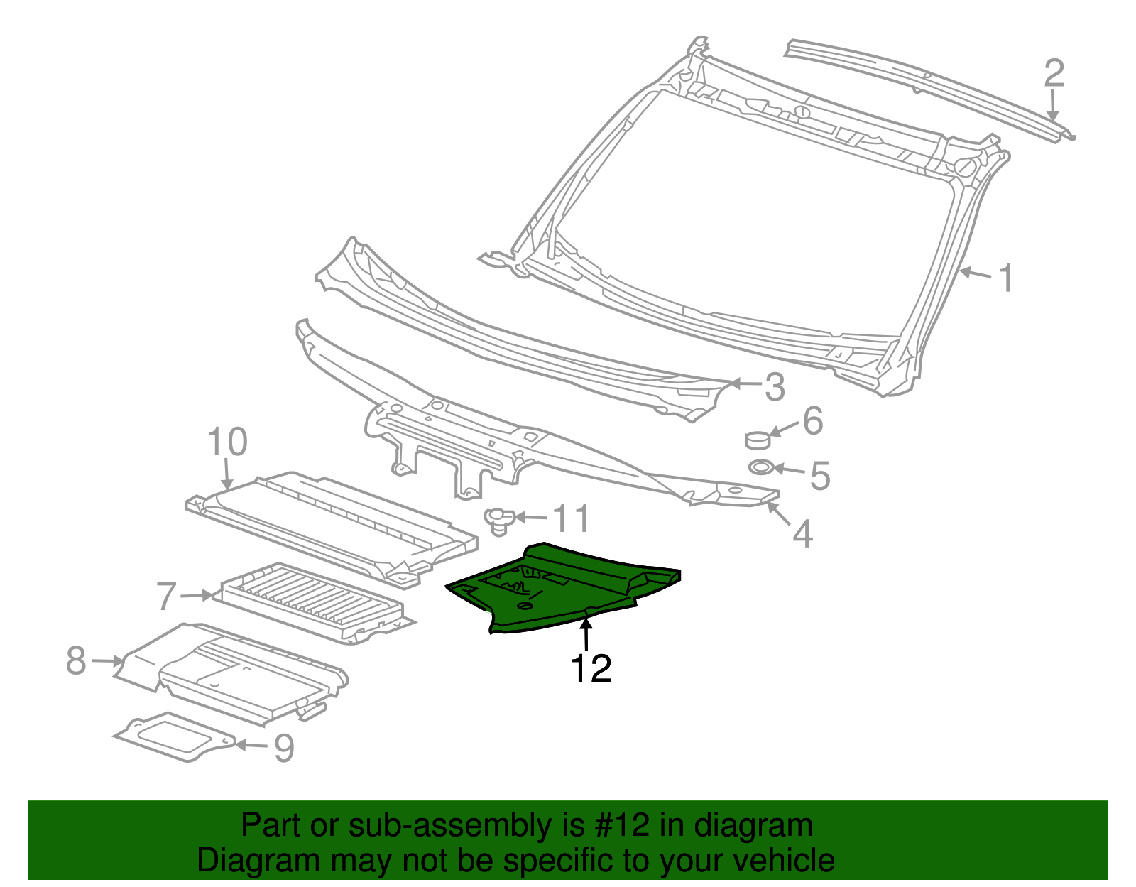 1997-2005 Porsche Side Cover 996-572-561-02-01C | Sunset Porsche Parts