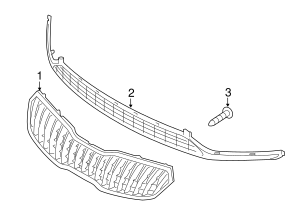 2014-2016 Kia OEM NEW 2014-2016 Kia Forte Forte5 Hatchback Grille ...
