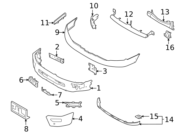 2020-2021 Nissan Titan XD Bumper 62014-9FW3E | QuirkParts