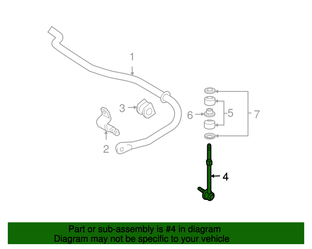 48830-60030 - Stabilizer Link - 2003-2009 Lexus GX470 | My L Parts