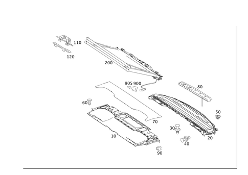 Hat Tray and Roller Blind for 1998 Mercedes-Benz CL 600 | Mercedes-Benz ...