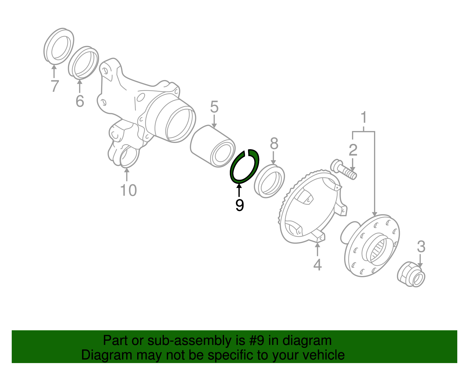 1990-2008 Subaru Snap Ring 28035AA040 | Subaru Parts Store