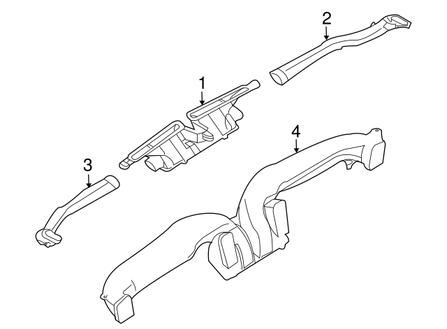 27860-1EA0A - Air Distributor 2009-2020 Nissan 370Z | Nissan Parts ...