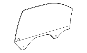 Genuine OEM Front Driver Side Door Window Part# 84470751 Fits 2015-2022 ...