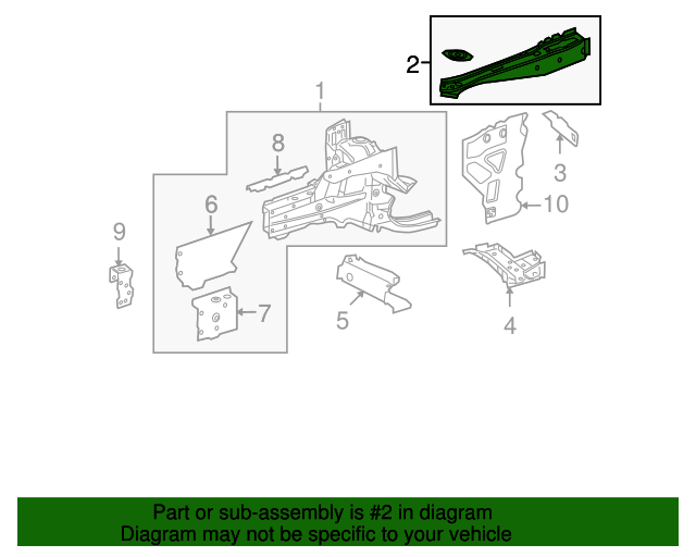 204-630-60-40 - Upper Rail 2010-2017 Mercedes-Benz | Mercedes-Benz USA ...