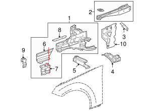 204-630-60-40 - Upper Rail 2010-2017 Mercedes-Benz | Mercedes-Benz USA ...
