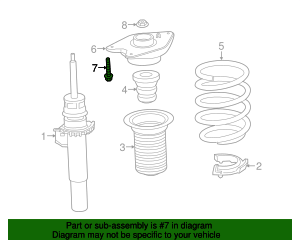 Genuine BMW 07-14-7-186-929 | Strut Mount Bolt | FREE Shipping on Most ...