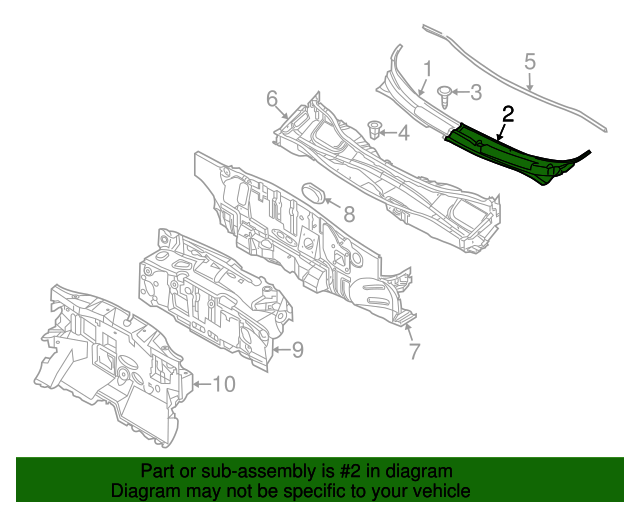 96476580 GM Air Inlet Grille Panel | GM Parts Store