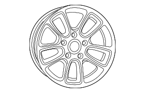 2019-2020 Jeep Grand Cherokee Wheel, Alloy 6DQ44GSAAA | TascaParts.com