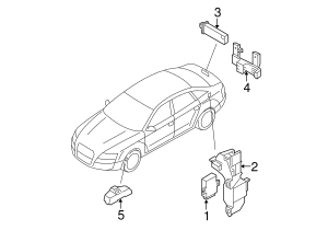 2002-2023 Audi Sensor 7PP-907-275-F | Audi USA Parts