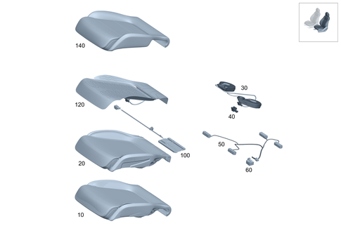 Left Seat for 2019 Mercedes-Benz GLC 350e | Mercedes-Benz USA Parts