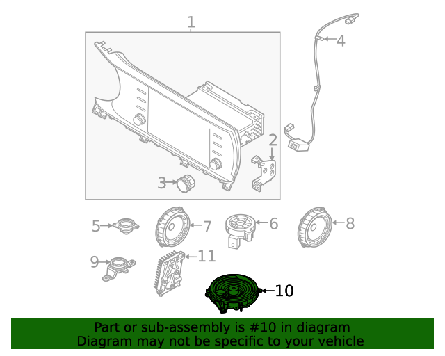 2021-2023 Kia K5 Woofer 96380-L1200 | QuirkParts