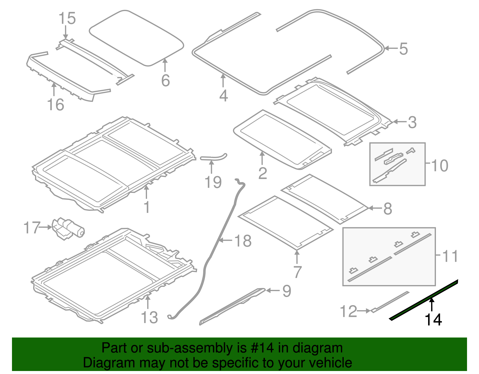 2011-2017 BMW X3 | Frame Gasket | 54-10-7-293-441 | OEM Vehicle Parts