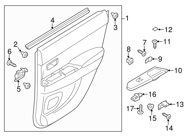 2006-2024 Mitsubishi Switch Bezel Cap MR655240 | Mitsubishi Parts ...