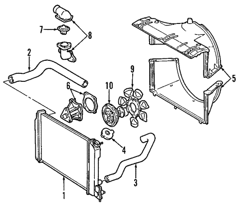 Cooling System for 1998 Isuzu Hombre | Isuzu Parts Center