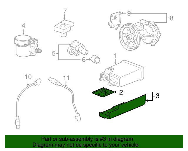 Vapor Canister Heat Shield 84316718 | GM Parts Center