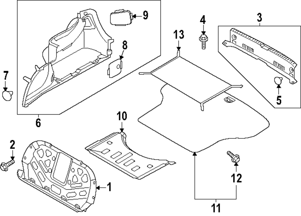 2021-2024 Genesis G80 Mat Assembly Luggage Covering 85710-T1000-NNB ...