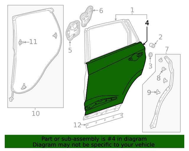 2019-2024 Acura RDX Outer Panel 67651-TJB-A00ZZ | OEM Parts Online