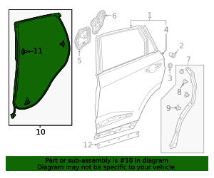 72850-TJB-A02 - Door Weather-Strip 2019-2024 Acura RDX | AutoNation Parts