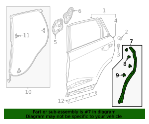 2019-2025 Acura RDX Side Seal 72869-TJB-A01 | OEM Parts Online