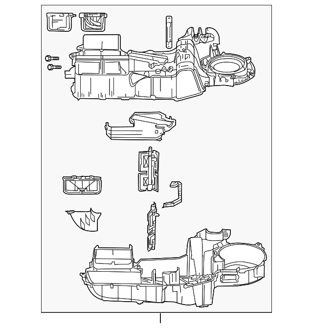 68057728AA - AC & Heater Case - 2007-2009 Mopar | Mopar Parts Canada