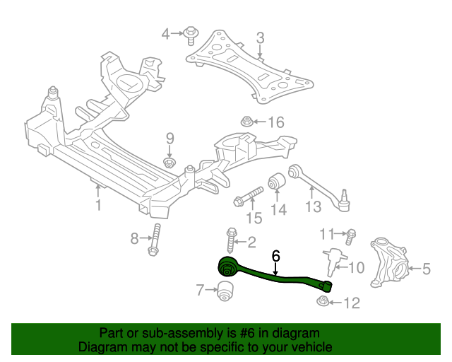 Genuine BMW 31-10-6-787-674 | Ft Lower Control Arm | FREE Shipping on ...