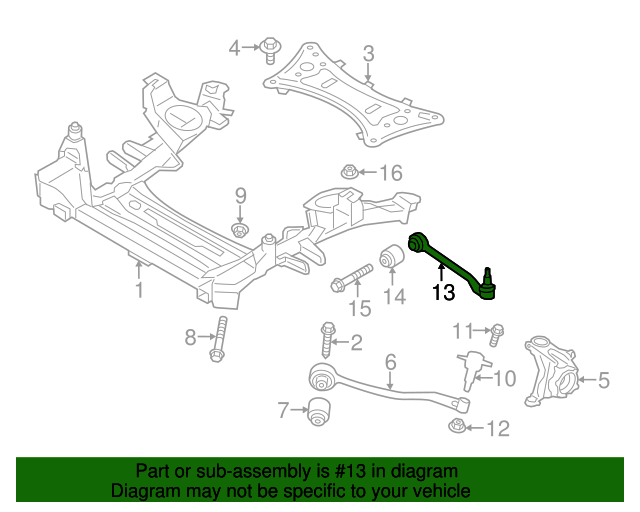 31-12-6-787-669 - Rear Lower Control Arm - 2011-2018 BMW | Buy BMW ...