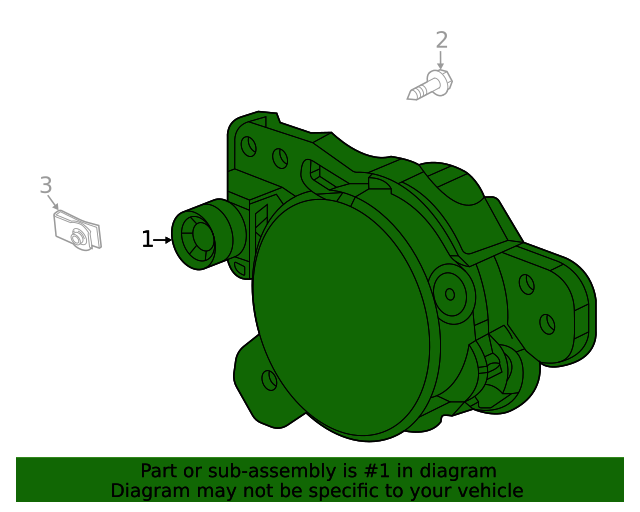 2020-2024 GM Fog Lamp Assembly 42737708 GM | GMPartsDirect.com