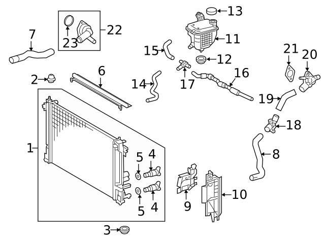 16594-37010 - Air Guide 2016-2022 Toyota | Longo Toyota Parts