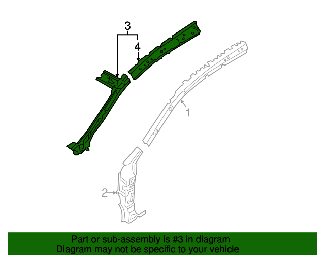 2014-2020 Nissan Rogue Inner Windshield Pillar G6230-4BAMA | Nissan ...