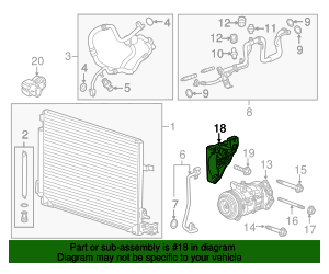 2016-2024 GM Air Conditioning Compressor Bracket #12643221 12691252 GM ...