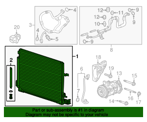 2016-2024 GM Air Conditioning Condenser 84947859 GM | GMPartsDirect.com