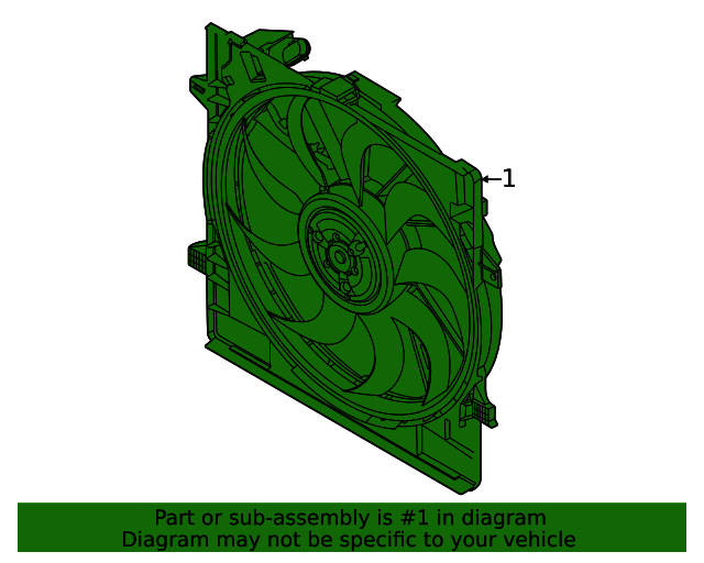 25380-R0100 - Fan Assembly 2022-2024 Kia Carnival | Kia.Parts Store