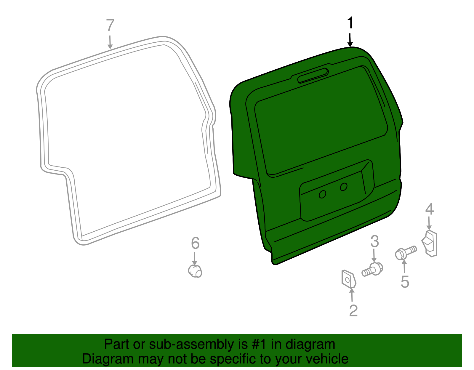67005-35341 - Lift Gate Shell 2006-2009 Toyota 4Runner | Longo Toyota Parts
