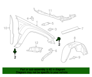 2011-2023 Mopar Fender Bolt 6503193 | TascaParts.com